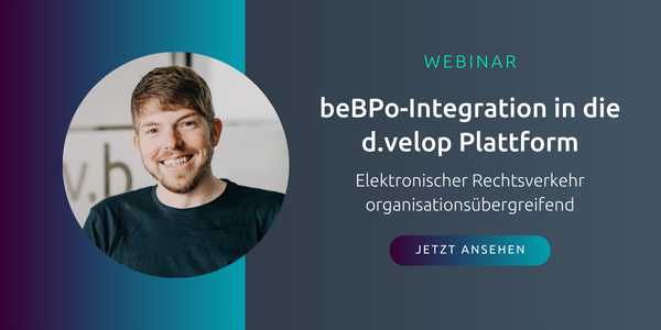 💻 Webinar | beBpo-Integration in d.velop platform